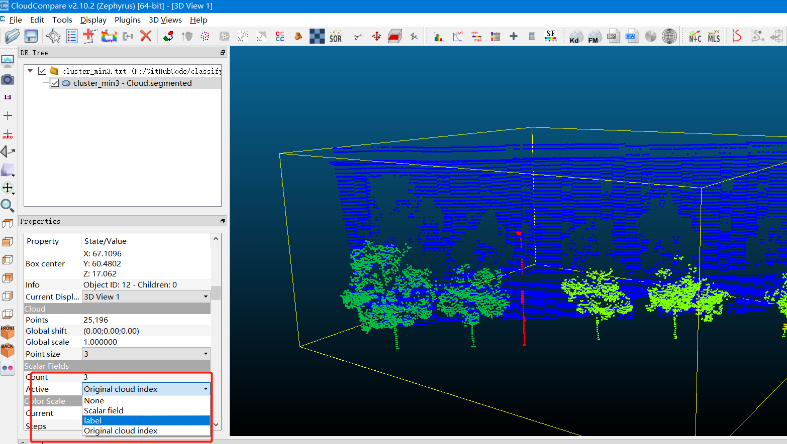 CloudCompare进行点云标注_cloudcompare 标注-CSDN博客