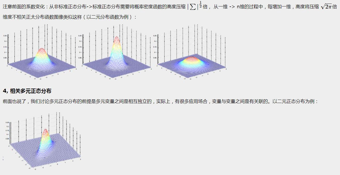 多元高斯分布（the Multivariate Normal Distribution） Csdn博客 