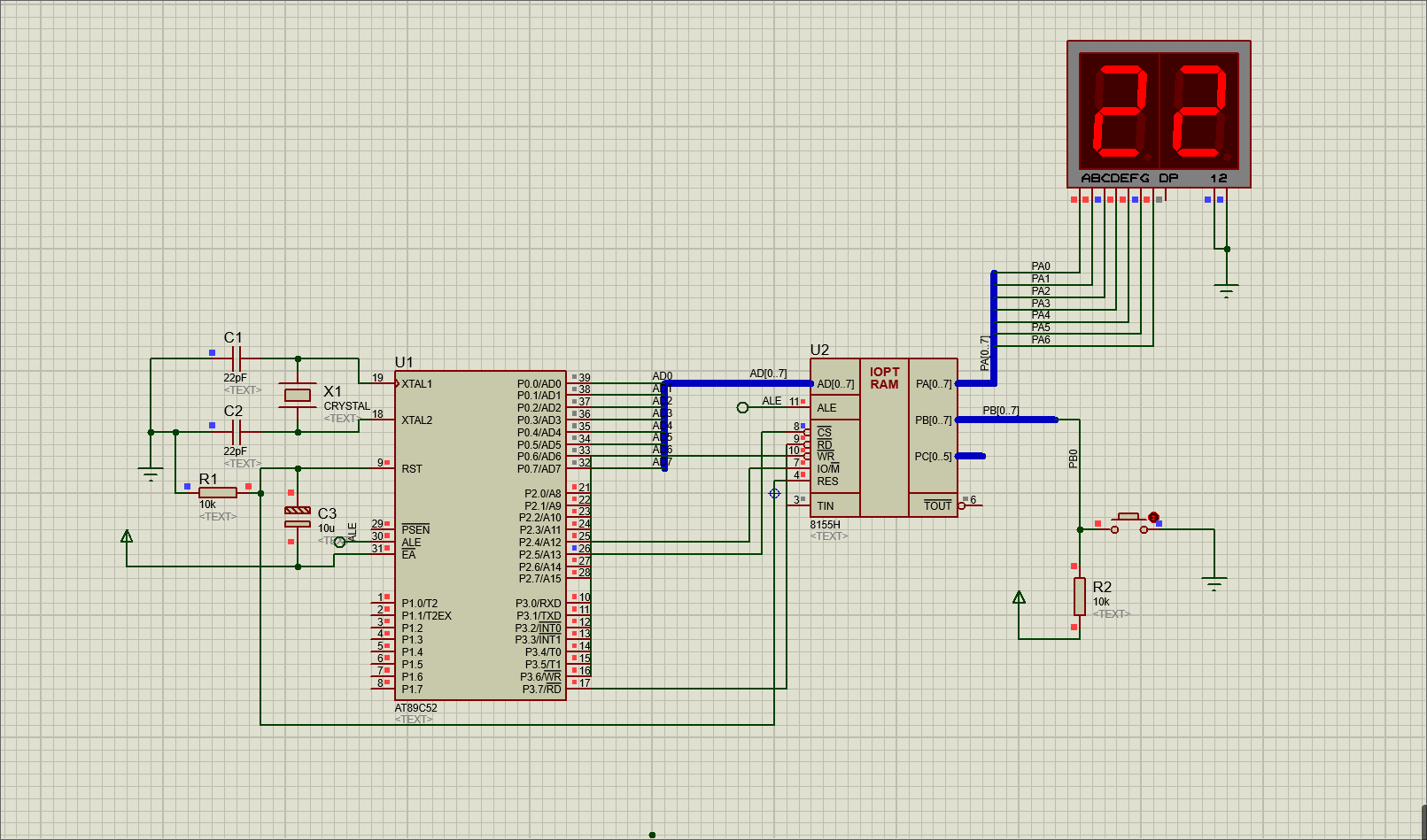 外设芯片学习之路_8155原理分析和仿真实验_8155拓展-CSDN博客