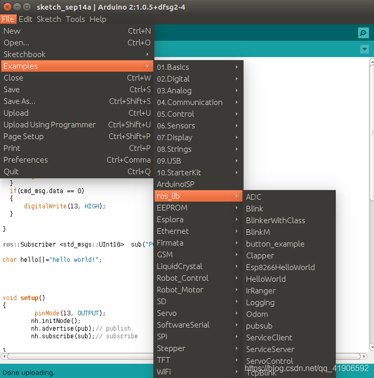 Ros与arduino通信,arduino世界的helloworld怎么将ros节点转换成可上传给arduino的形式 Csdn博客