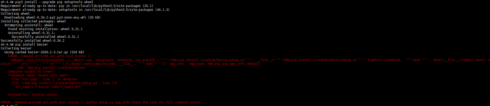 python 3.5安装bezier报错，问题解决_pip pip install bezier==2020.2.3-CSDN博客
