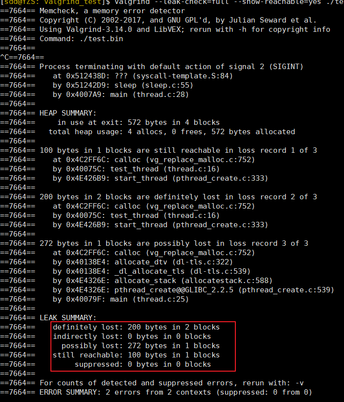 Valgrind使用记录_valgrind --vgdb=yes-CSDN博客