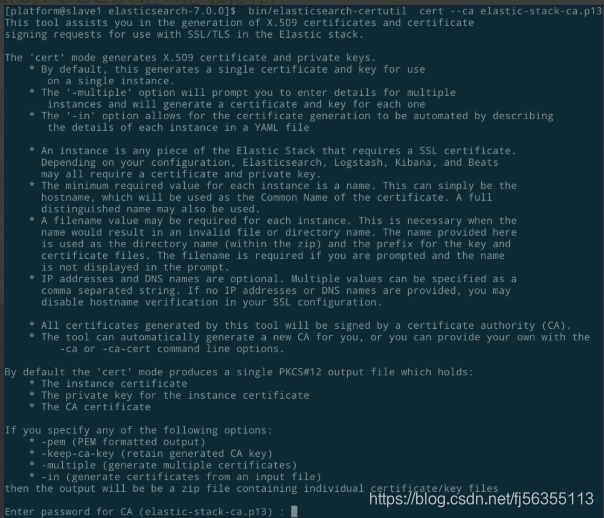 Elasticsearch Ssl认证证书制作es Ssl证书 Csdn博客