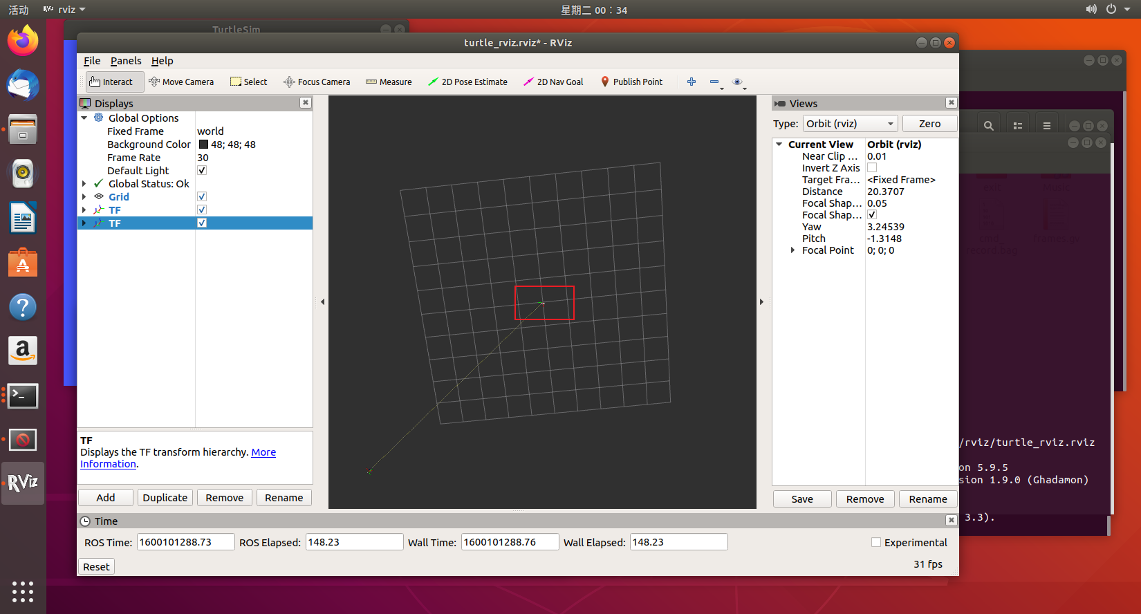 ROS(八)——ROS中的坐标系管理系统(TF坐标系管理系统 & view_frames & tf_echo & rviz)_tf树会自动更新 ...