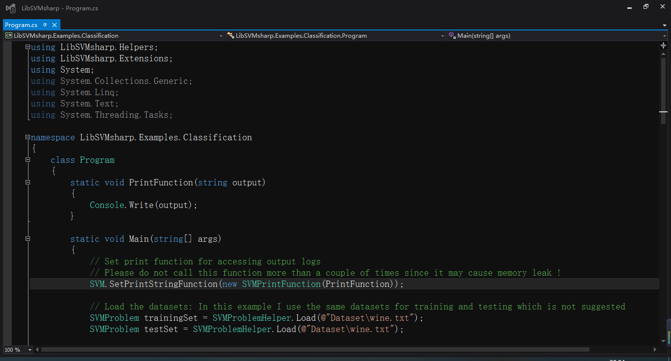 Libsvm工具箱之c 版本 Libsvmsharp Csdn博客