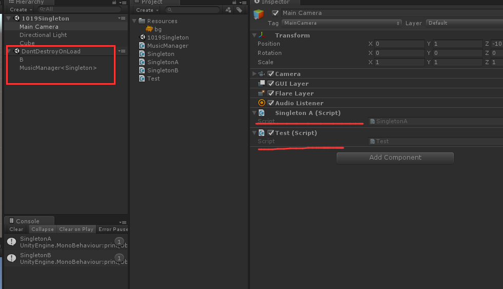 Unity基础之单例：单例脚本、单例模板_unity脚本里的instance-CSDN博客