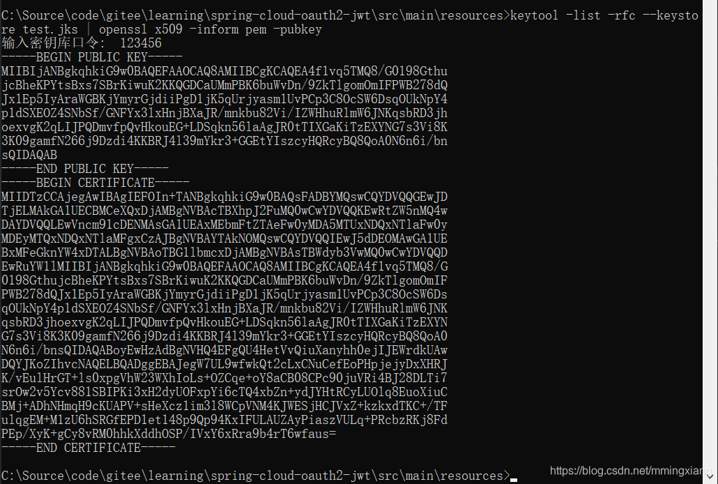 使用jdk的 Keytool 生成jks、使用openssl查看公钥、导出公钥publickeycer证书openssl 如何查看keystore文件的公钥 Csdn博客