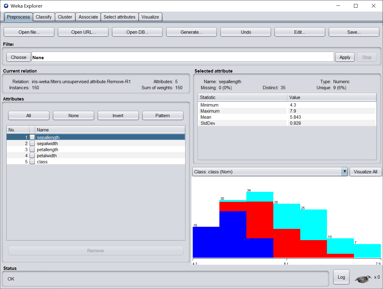 Weka(一)——Data preparation in Weka(Iris鸢尾花数据集)_iris数据集在weka的哪里-CSDN博客