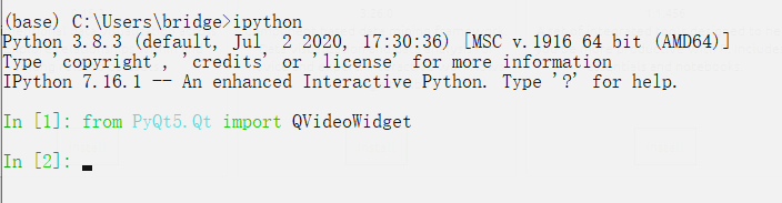 ImportError: cannot import name ‘QVideoWidget‘ from ‘PyQt5.Qt‘_cannot import name 'qwidget' from ...
