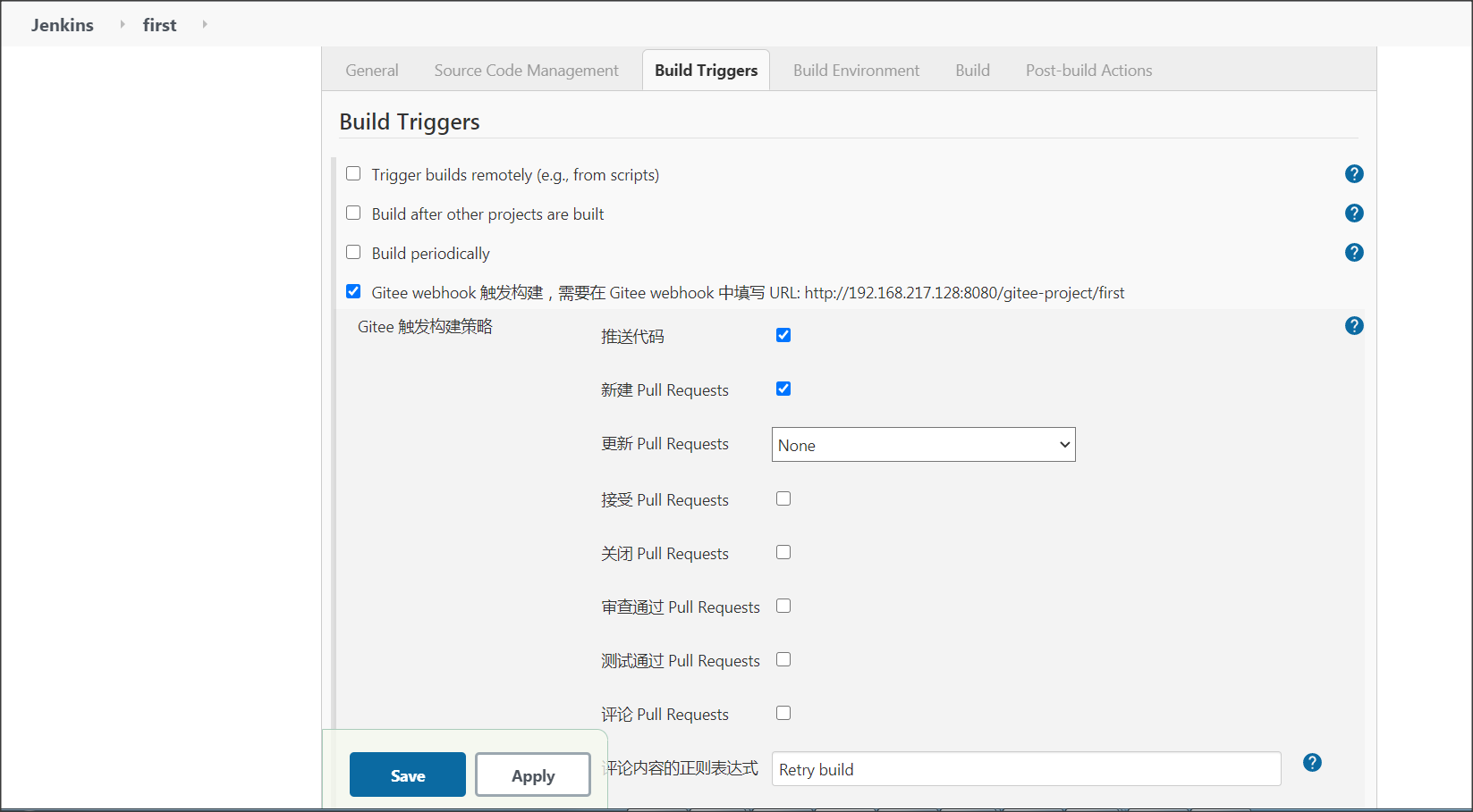 码云Gitee WebHook Jenkins 403 err:No valid crumb was included in the request_jenkins gitee webhook ...