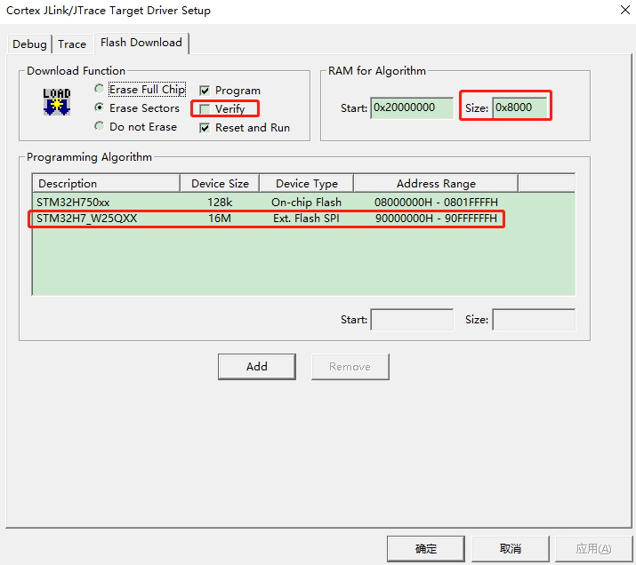 【STM32H750】玩转ART-Pi（二）——制作MDK的外部QSPI-FLASH烧录算法_no algorithm found for: 90000000h - 9000ffffh-CSDN博客