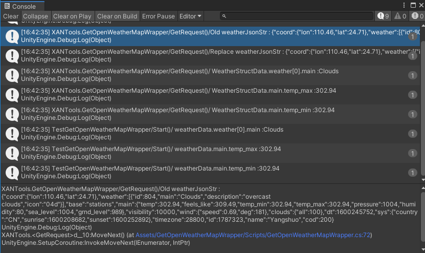 Unity 工具 之 获取 OpenWeatherMap 的天气（可以获取国内外的天气）的简单封装_open weather map-CSDN博客