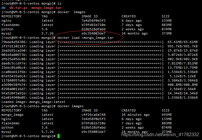 Docker 里面mongodb数据和容器打包转移至另一服务器 Csdn博客