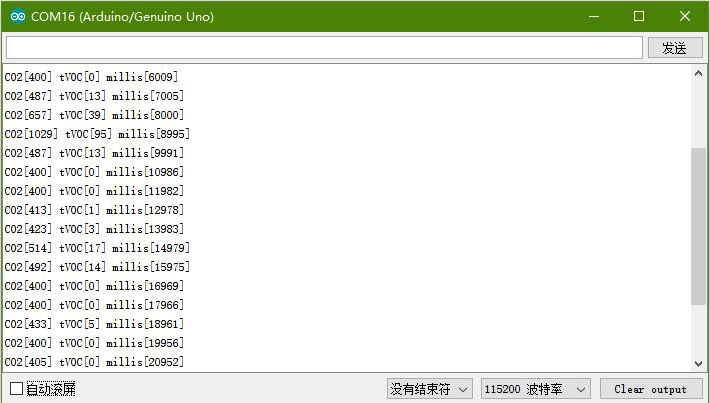 Arduino Uno测试ccs811气体传感器模块 Tvoceco2环境空气质量监测eco2 400 Ppm Csdn博客