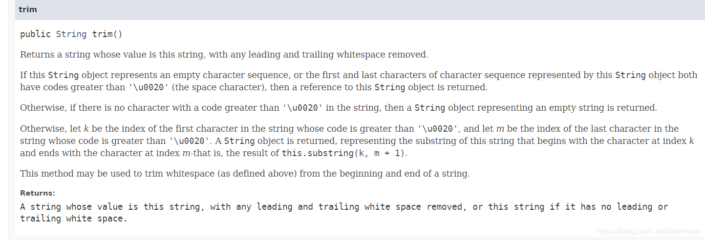 Java Trim去掉string前后的空格和tab T, 换行n或者 Rjava去掉首尾空格和换行符的快捷键 Csdn博客