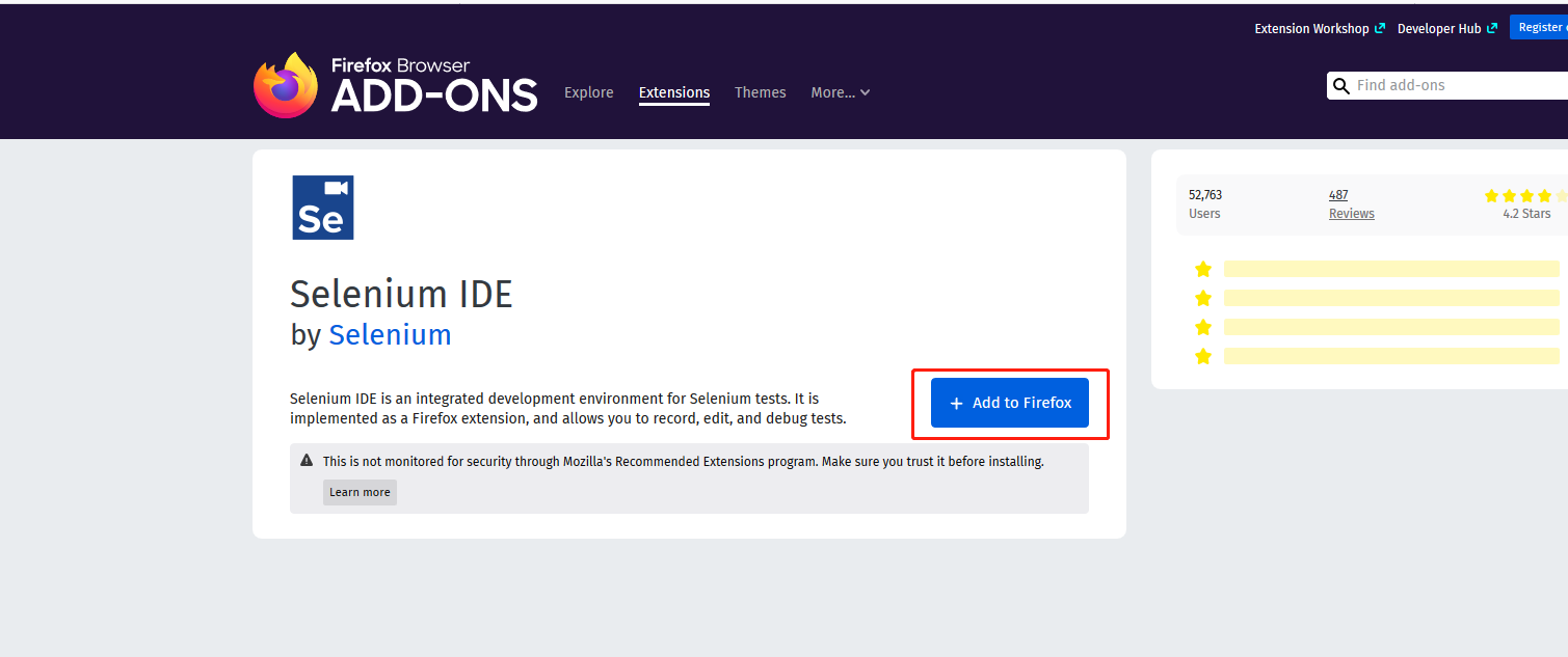 火狐浏览器安装selenium ide以及简单使用_selenium ide火狐-CSDN博客