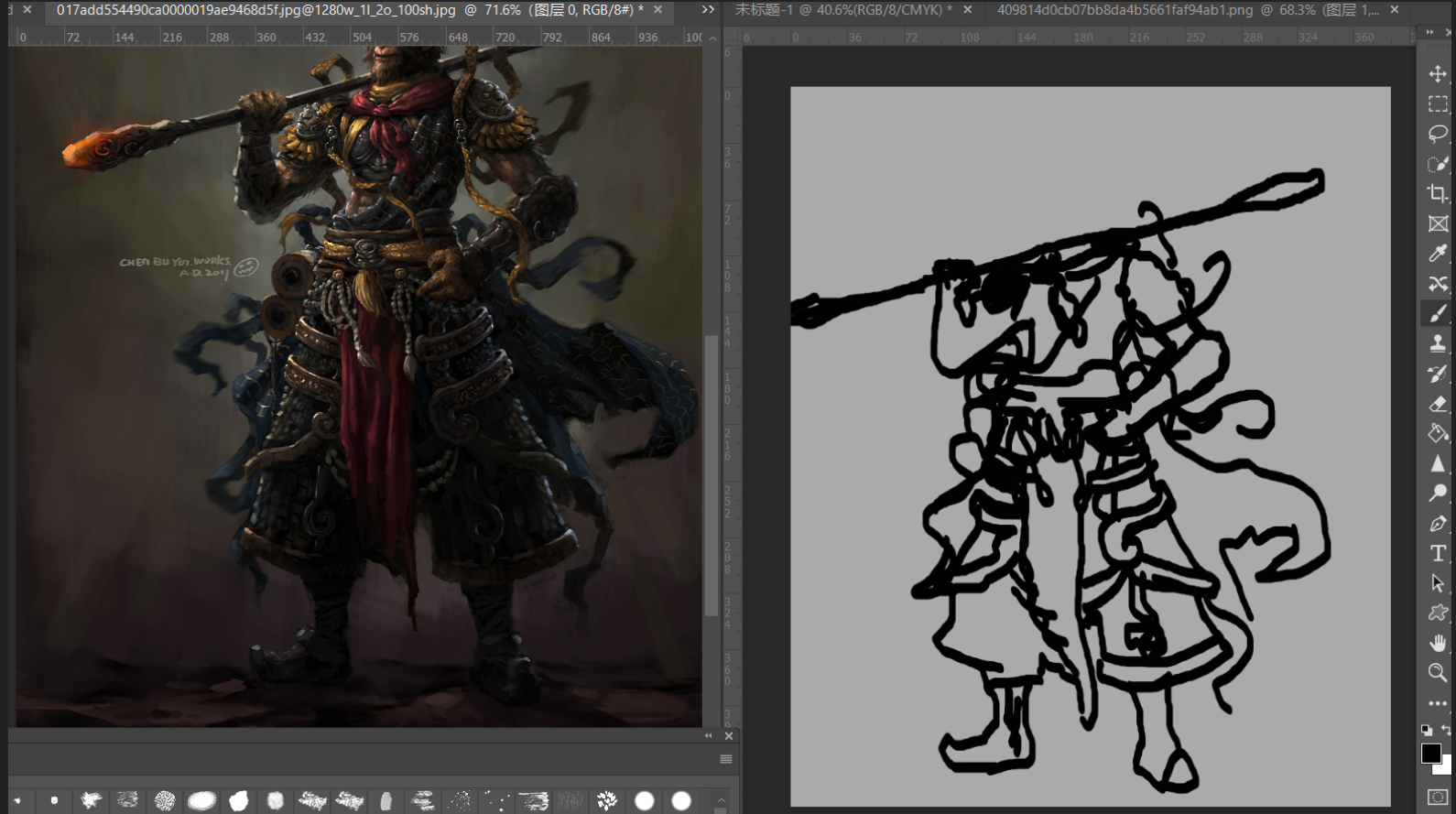 用PS临摹悟空（黑神话）_黑神话悟空 ps-CSDN博客