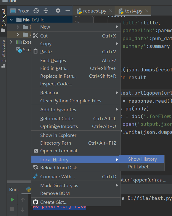 What should I do if there is a No pyvenv.cfg file error in pycharm ...