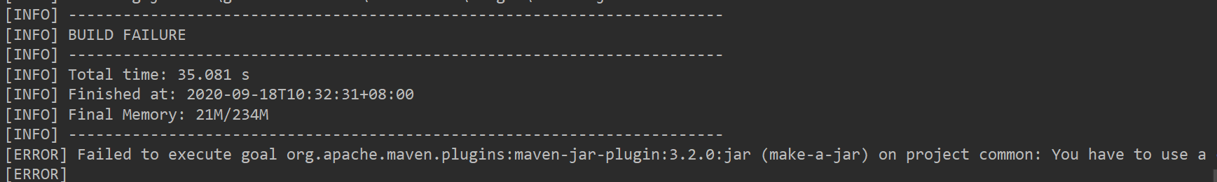maven package命名报错：You have to use a classifier to attach supplemental artifacts to the project ...