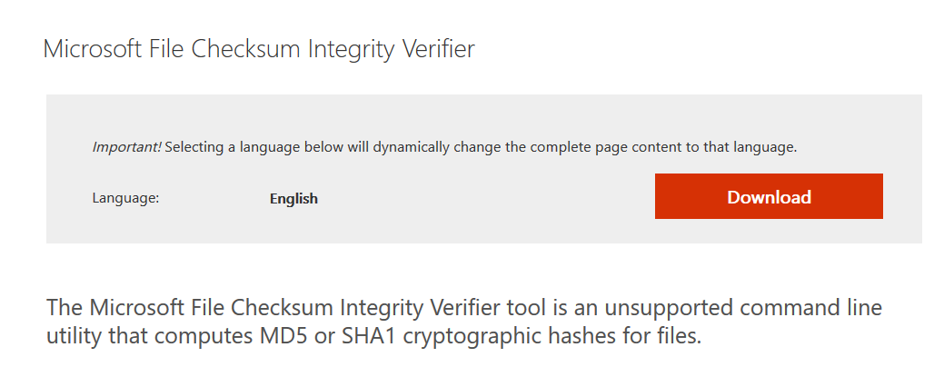 使用微软官网软件fciv.exe计算文件哈希值及文件校验-CSDN博客