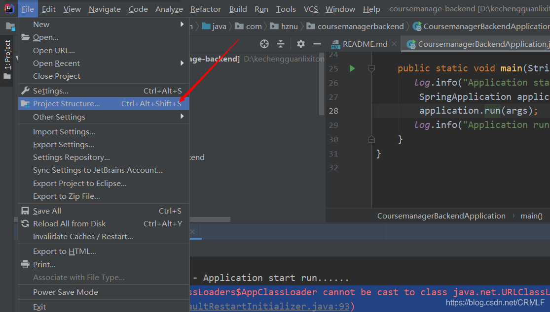 Exception In Thread Main Javalangclasscastexception Class Ternalloader异常exception