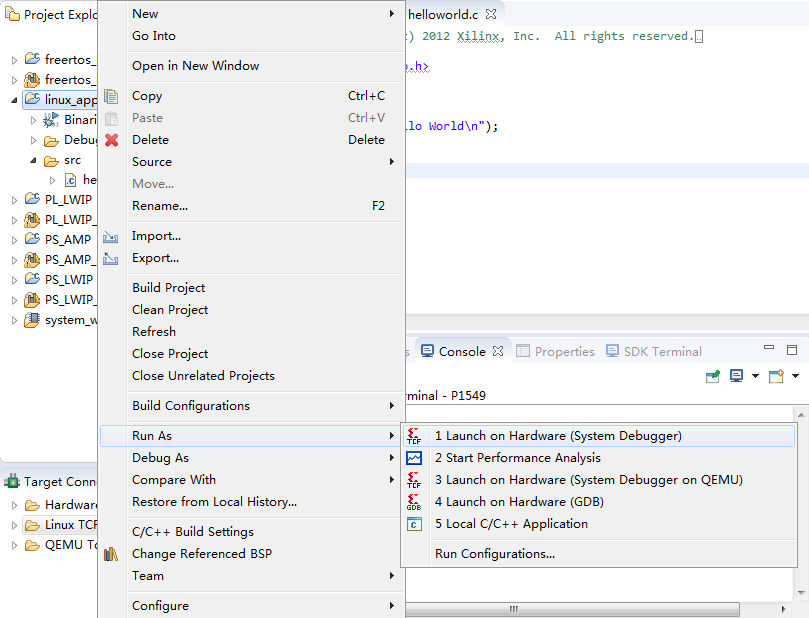 ZYNQ 使用SDK开发linux应用程序_zynq sdk linux_寒听雪落的博客-CSDN博客