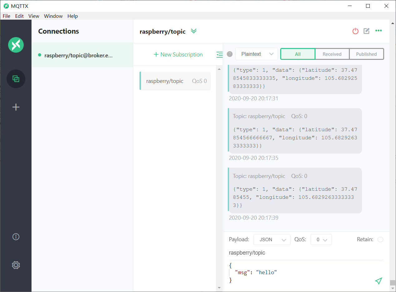 MQTT协议发送GPS坐标到服务器_树莓派通过mqtt获取gps-CSDN博客
