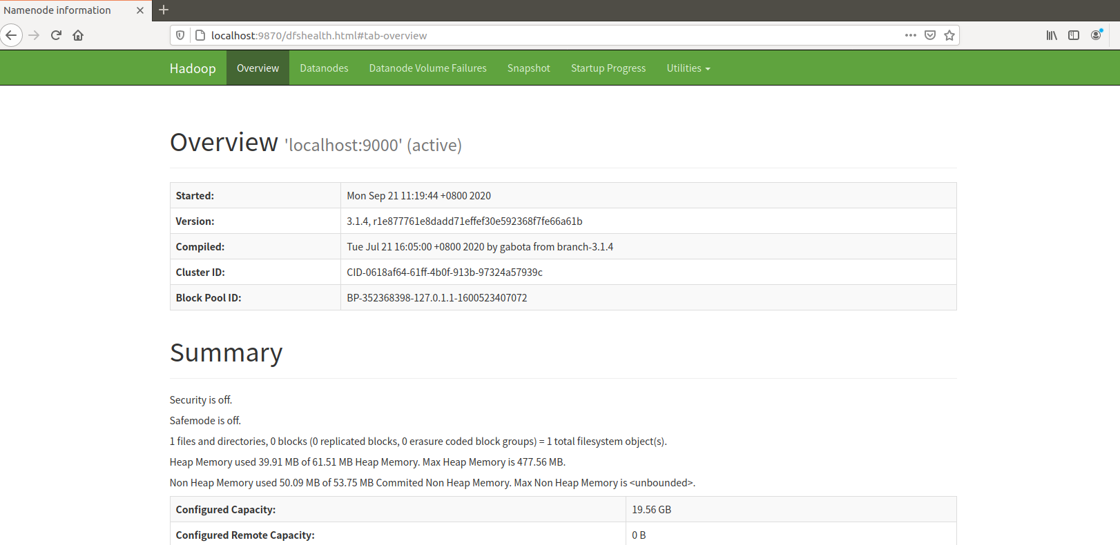 在ubuntu下进行hdfs伪分布式环境搭建（学习用）ubuntu Hdfs上课练习案例 Csdn博客 