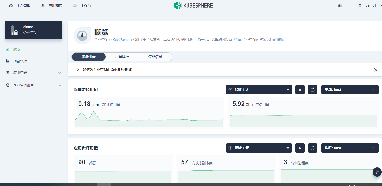 KubeSphere学习（二）KubeSphere官网中的Demo-CSDN博客