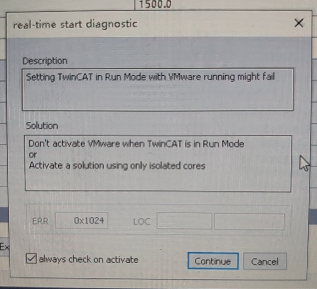 TwinCat real-time start diagnostic_setting twincat in run mode with vmware running mi-CSDN博客