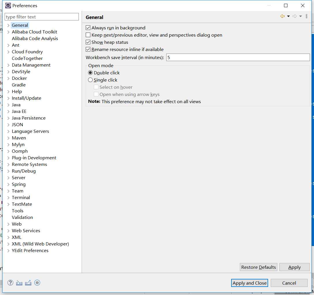 Eclipse 简单配置项_eciplise show heap status-CSDN博客