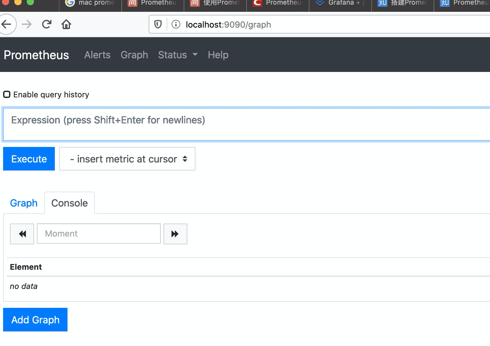 Prometheus + Grafana监控（Mac OS）_prometheus监听mac版本的-CSDN博客