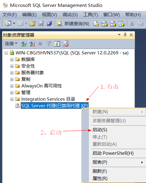 Sql Server代理服务sql Server代理在哪里 Csdn博客 