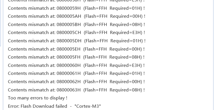 在keil中用jtag下载程序是出现overlapping Of Algorithms At Address 08000000h 程序员大本营