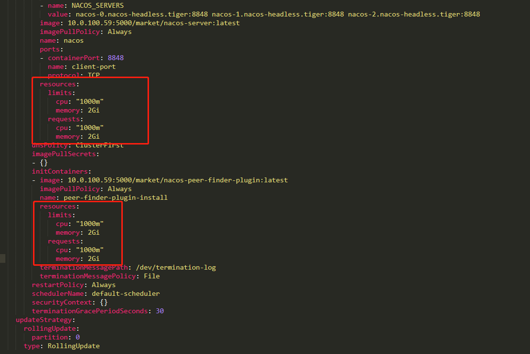 FailedCreate statefulset-controller create Pod in StatefulSet is forbidden must specify limits ...
