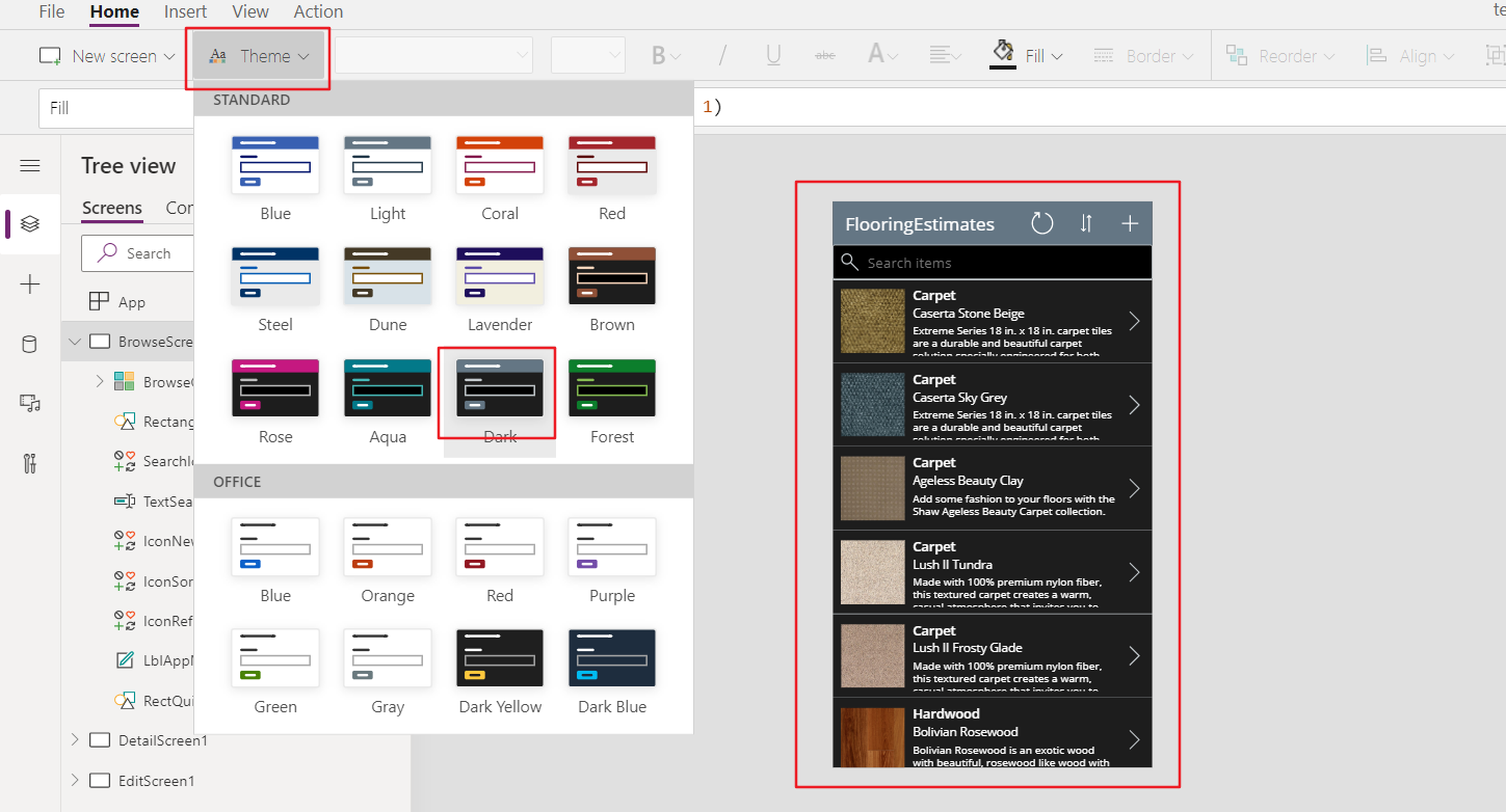 【Power Apps】04 自定义Canvas app screen样式以及通过函数设置数值显示格式_powerapp怎么设计界面-CSDN博客