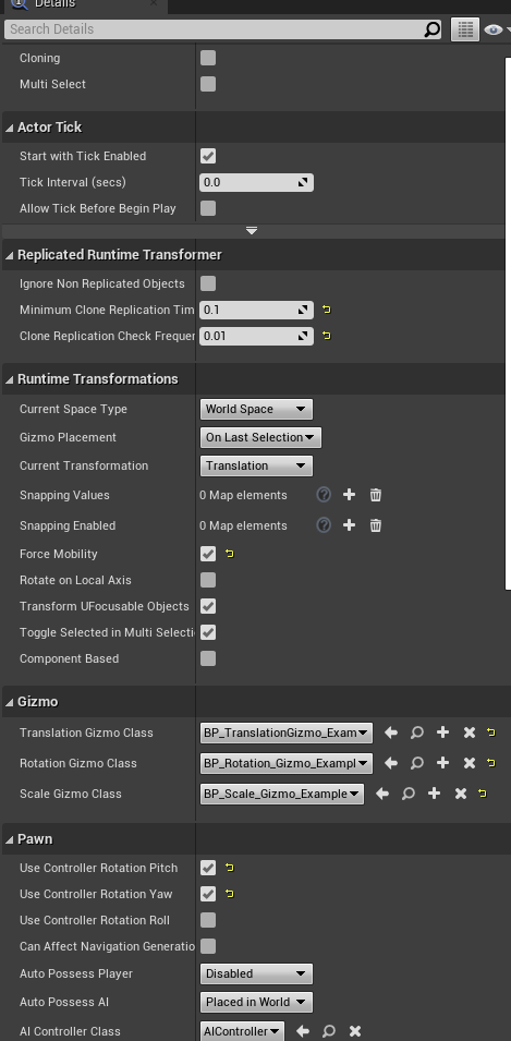 UE4在运行时，可以移动，旋转，缩放所选Actor的工具使用_ue4 运行状态下,可以显示出移动,旋转,缩放轴的功能-CSDN博客