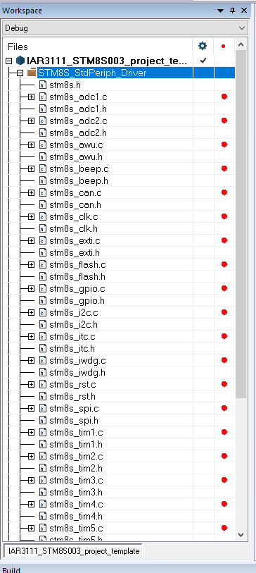 IAR3.11.1 搭建 STM8S003 模板工程_iar for stm8 3.11.1 最新版-CSDN博客