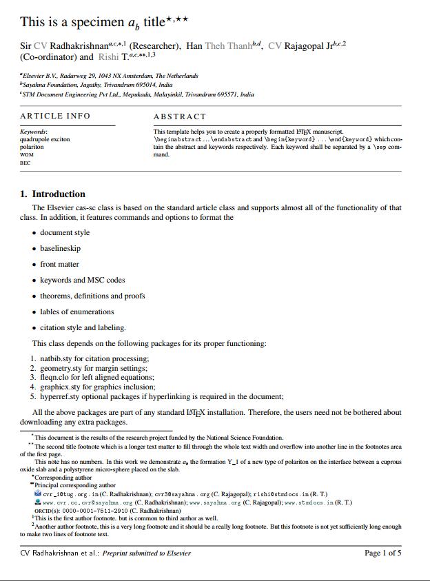 Elsevier模板（1）_elsevier论文模板-CSDN博客