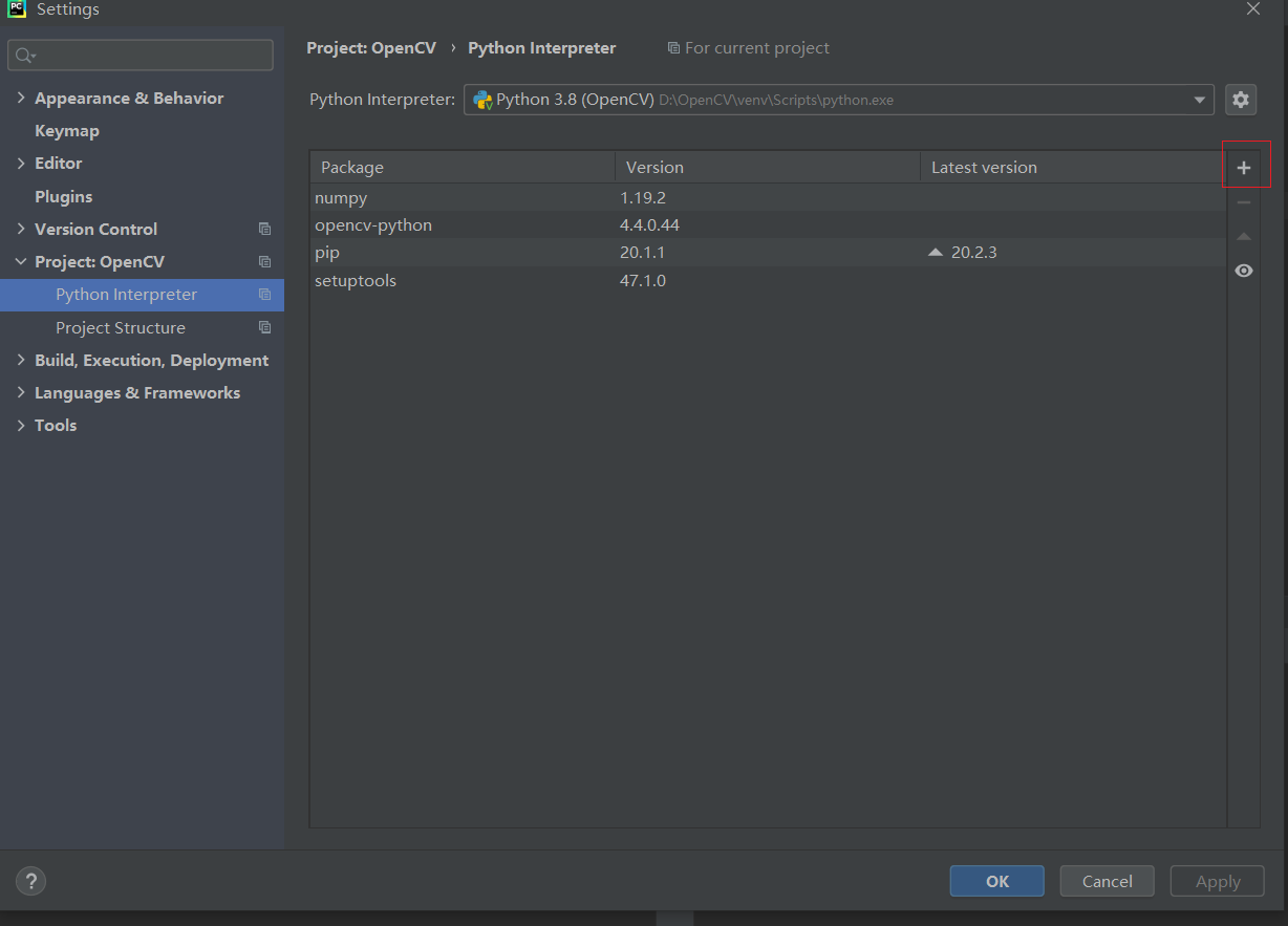 在Pycharm的环境下安装OpenCV_pycharm安装opencv失败-CSDN博客