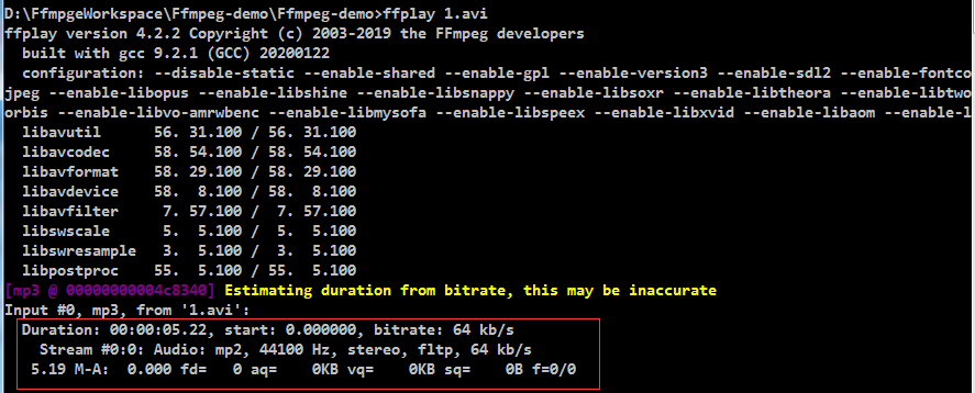 windows 上ffplay 遇到的问题 WASAPI can’t initialize audio client_pygame.error: wasapi can't initialize ...