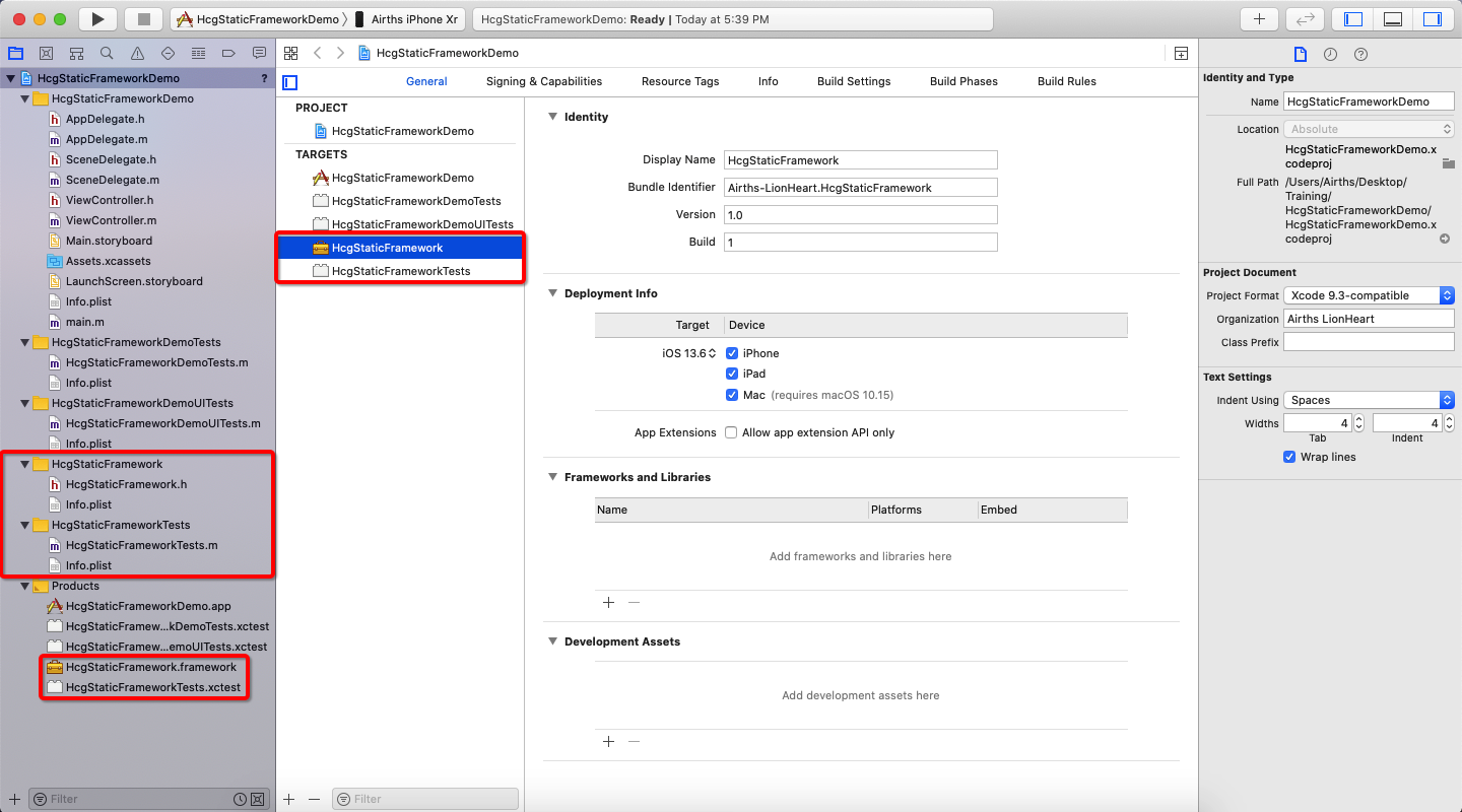 XCode 创建：静态库 && 动态库 && Framework_xcode @rpath-CSDN博客
