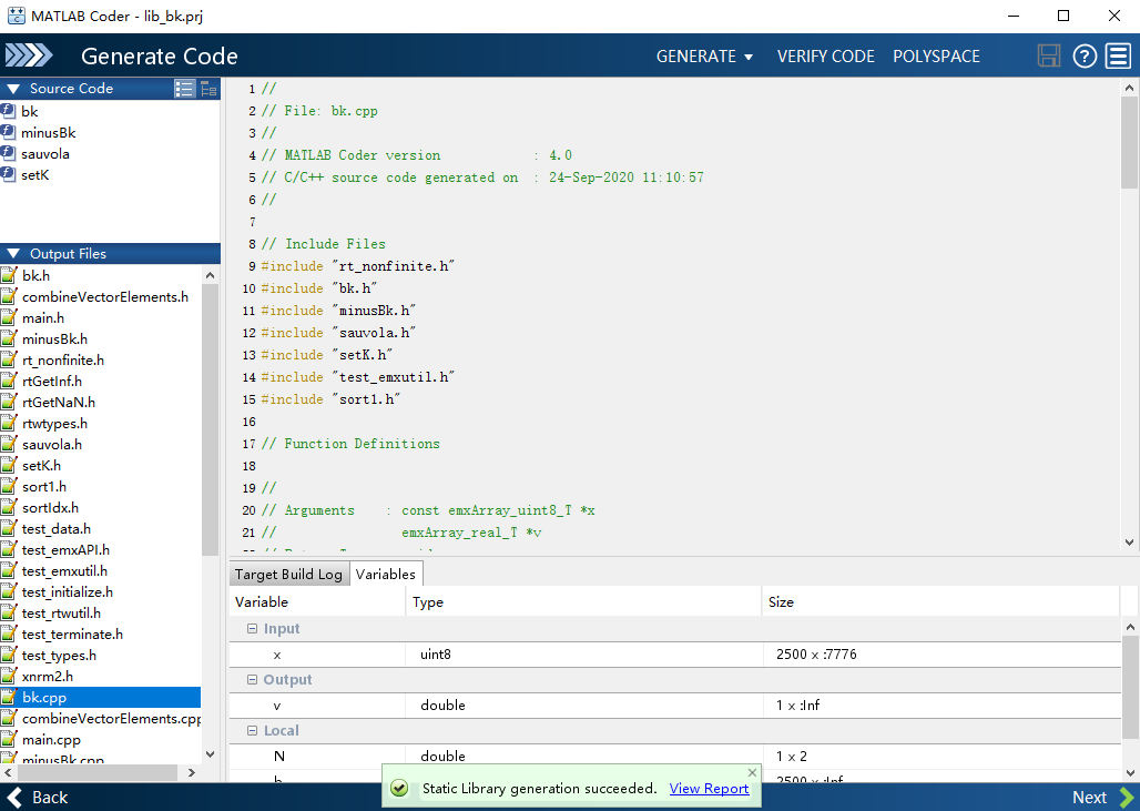 (使用工具)Matlab转C++_this assignment writes a 'double' value into a 'si-CSDN博客