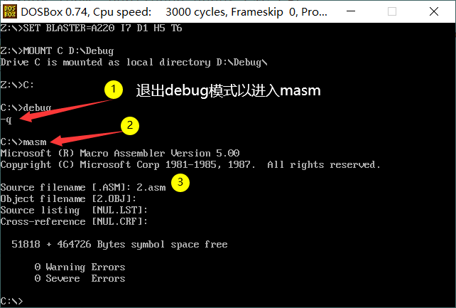 第一个汇编语言程序 1.asm_asm汇编语言-CSDN博客