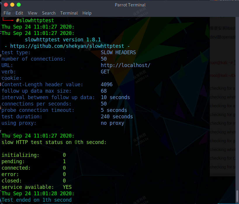 Slow HTTP Denial of Service Attack | 如何证明_protect apache against slowloris attack-CSDN博客