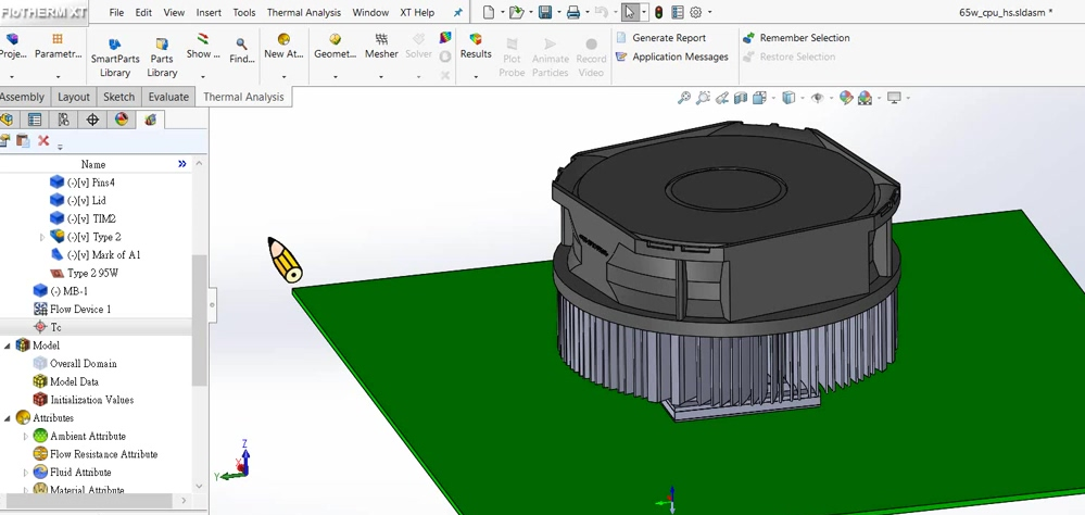 FloTHERM XT 风冷水冷实例仿真分析视频教程_flotherm xt教程-CSDN博客