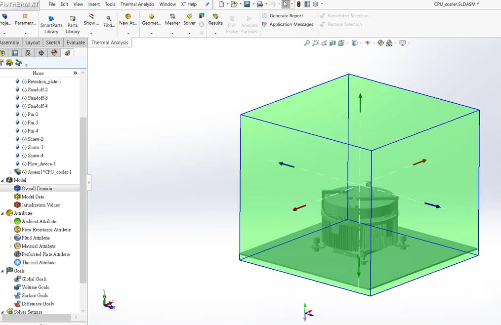 FloTHERM XT 风冷水冷实例仿真分析视频教程_flotherm xt教程-CSDN博客