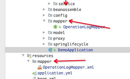 Spring 项目中报错提示：Invalid bound statement (not found): com.youshang520i.**.**] with root cause ...