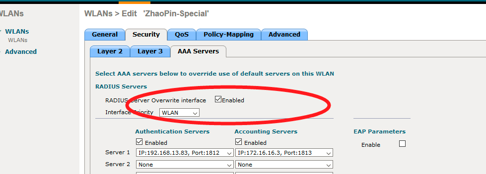 cisco wlc (1) Use interface ip for radius communication - Programmer Sought