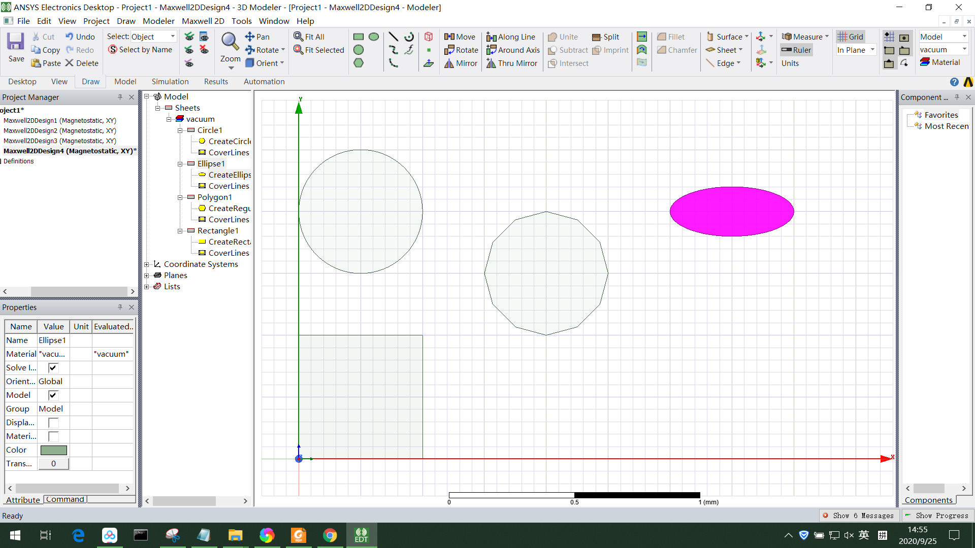 YDOOK: ANSYS Maxwell 教程 Electronic Desktop 19 教程5：绘制曲面模型_ansys electronic desktop边界-CSDN博客